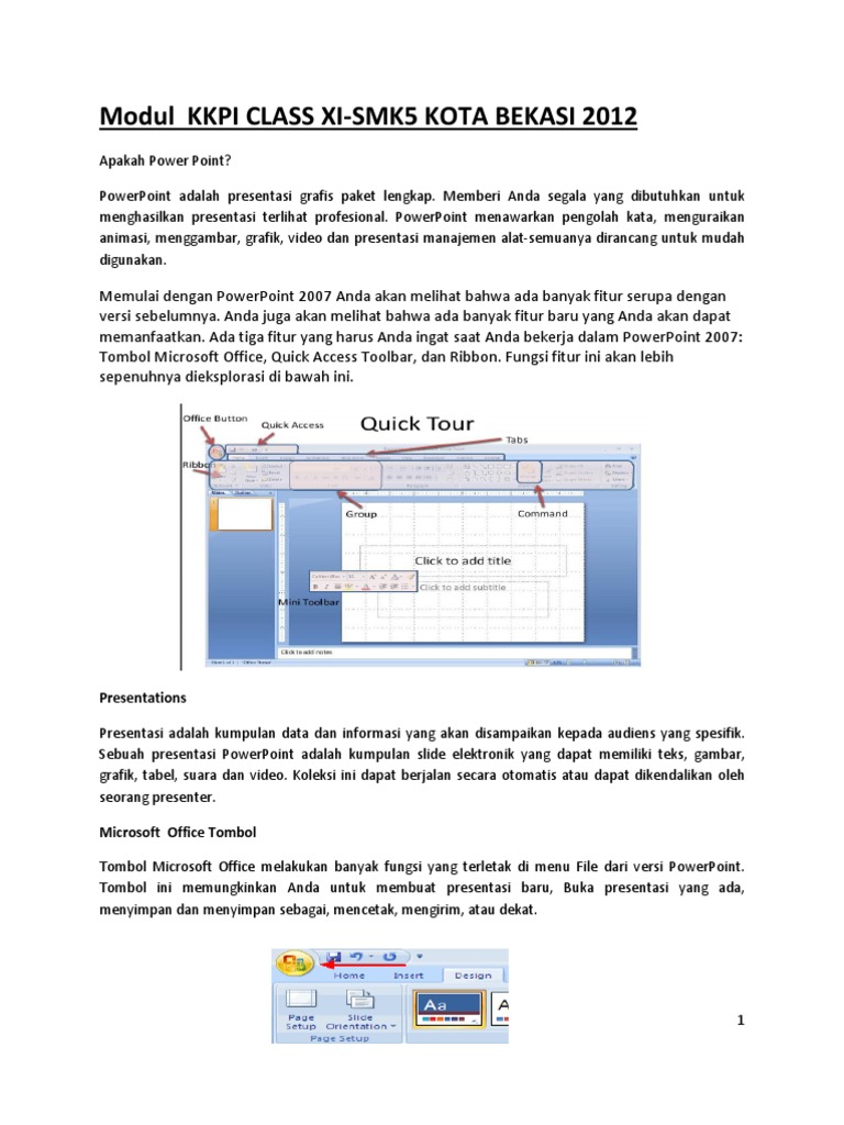 Modul KKPI XI, Powerpoint Buku | PDF | Microsoft Excel | Tabel (Basis Data)