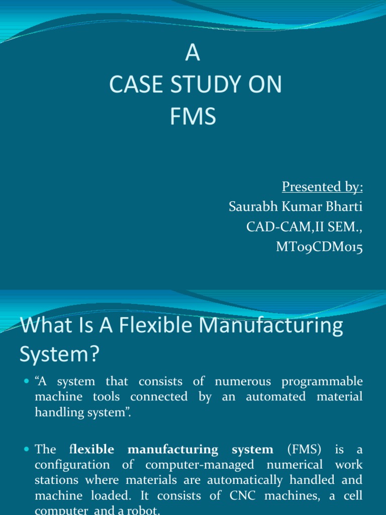 3.case Study On Fms | PDF | Programmable Logic Controller | Robot