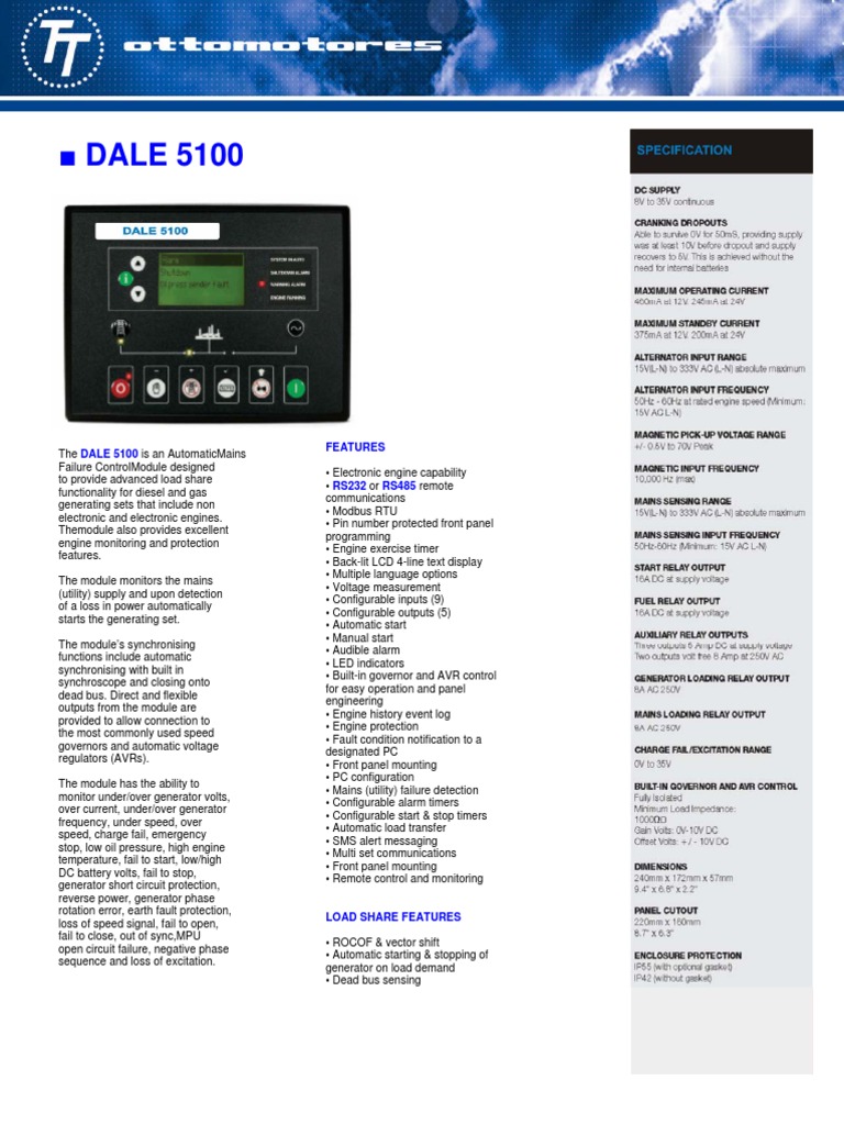 DSE 5520 DALE5100 Integrado | PDF | Personal Computers | Mains Electricity
