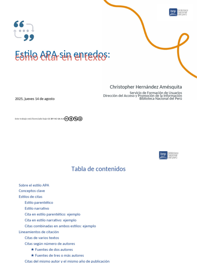 Taller 01 – Estilo APA sin enredos_ cómo citar en el texto (1) | PDF ...