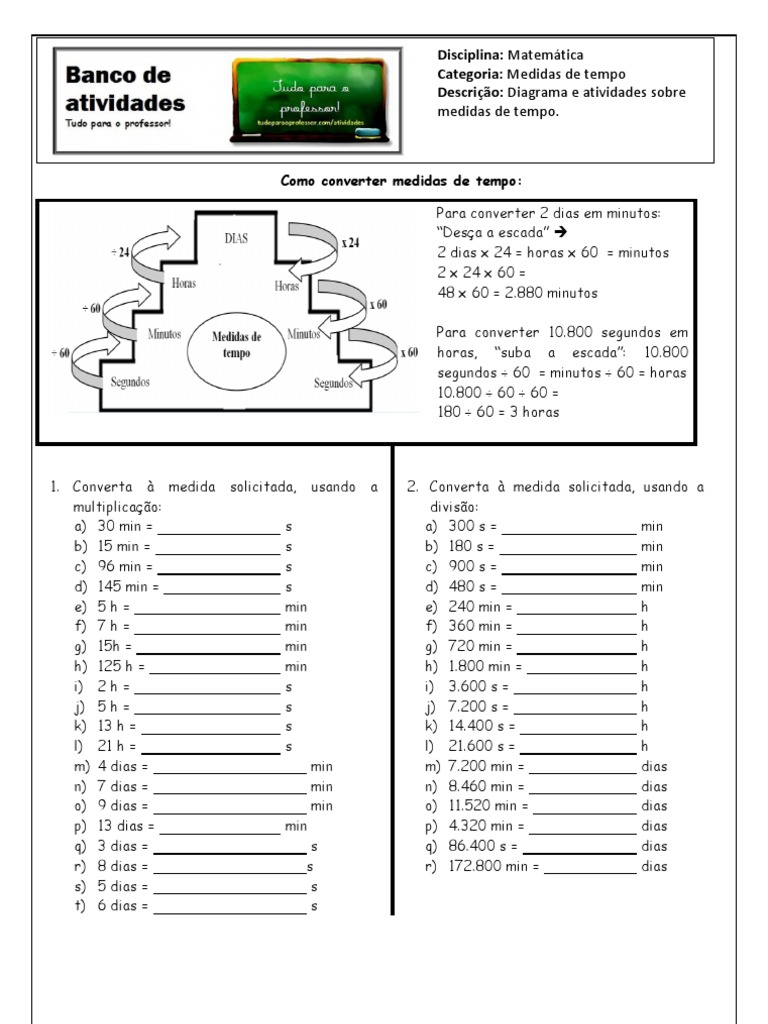 Conversão de medidas de tempo