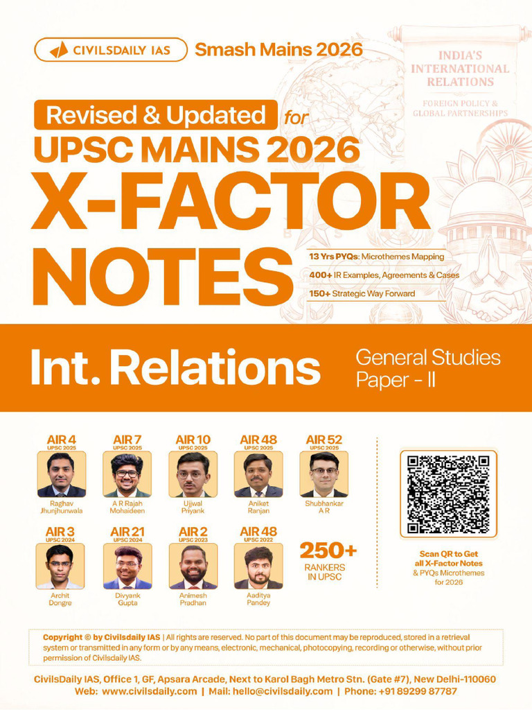 X-factor 2026 International Relations | PDF | South China Sea