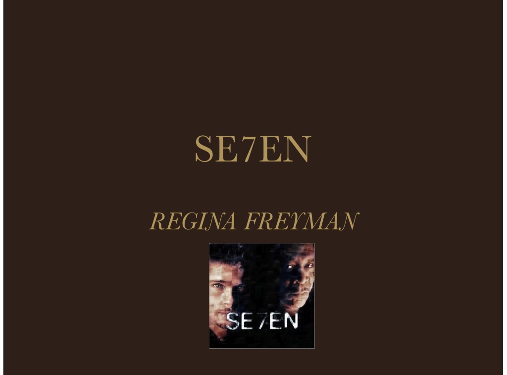 Análisis de los Siete Pecados en SE7EN | PDF | Siete pecados capitales ...