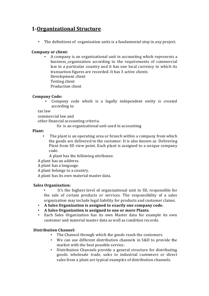 Organizational Structure | Warehouse | Business