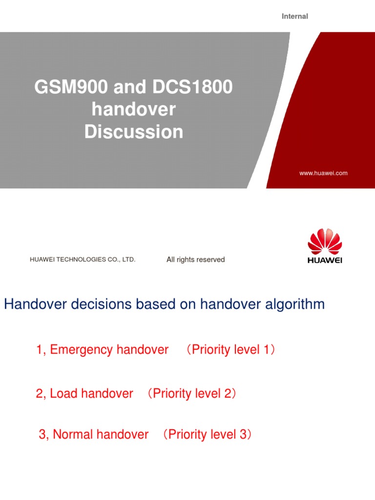 GSM& DCS Handover Algorithm | PDF | Oral Communication | Computer Networking