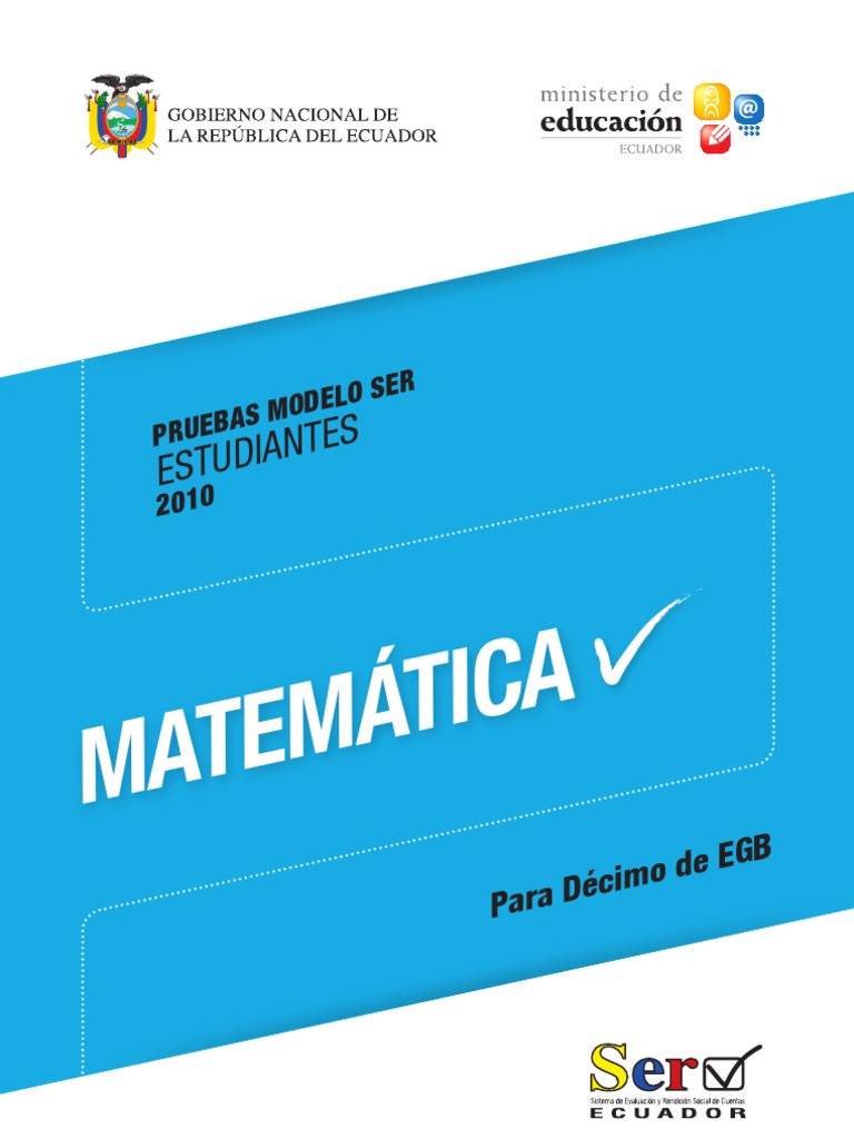 Modelo Prueba Matematica Decimo Basico | PDF | Fracción (Matemáticas ...