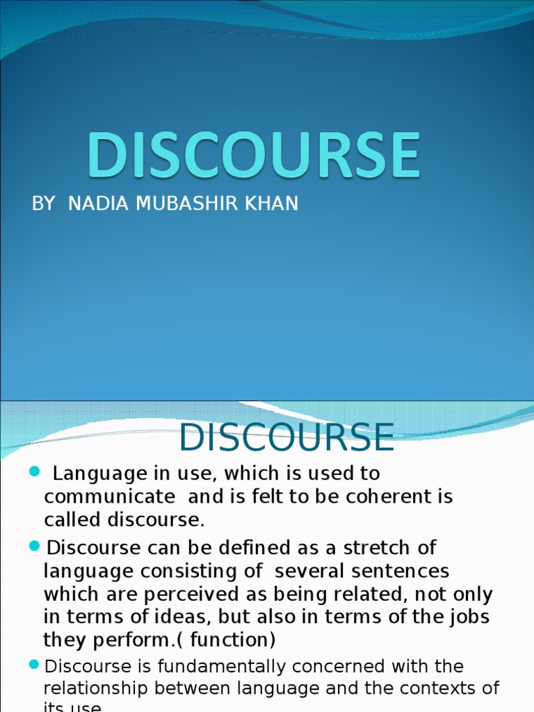 Introduction To Discourse Analysis2 | PDF