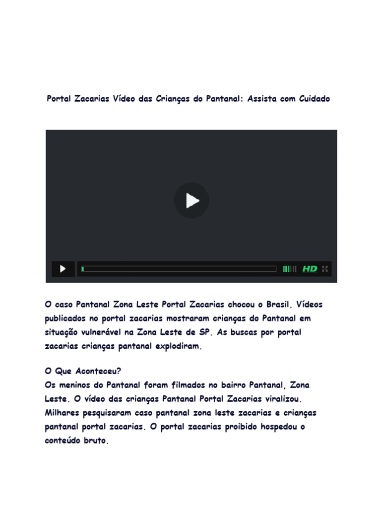 Caso Do Pantanal Opru | PDF