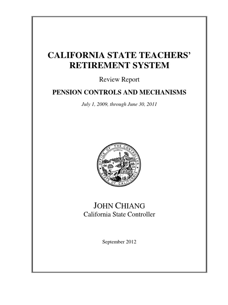 California State Controller: CALIFORNIA STATE TEACHERS' RETIREMENT ...