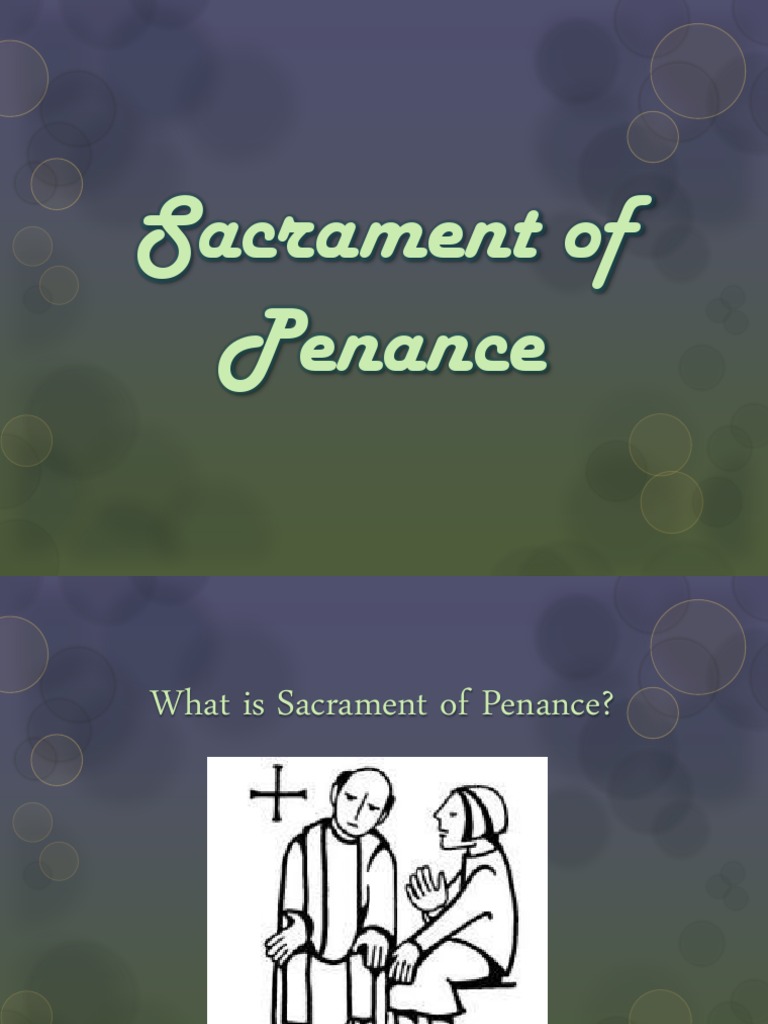Sacrament of Penance | Penance | Confession (Religion)