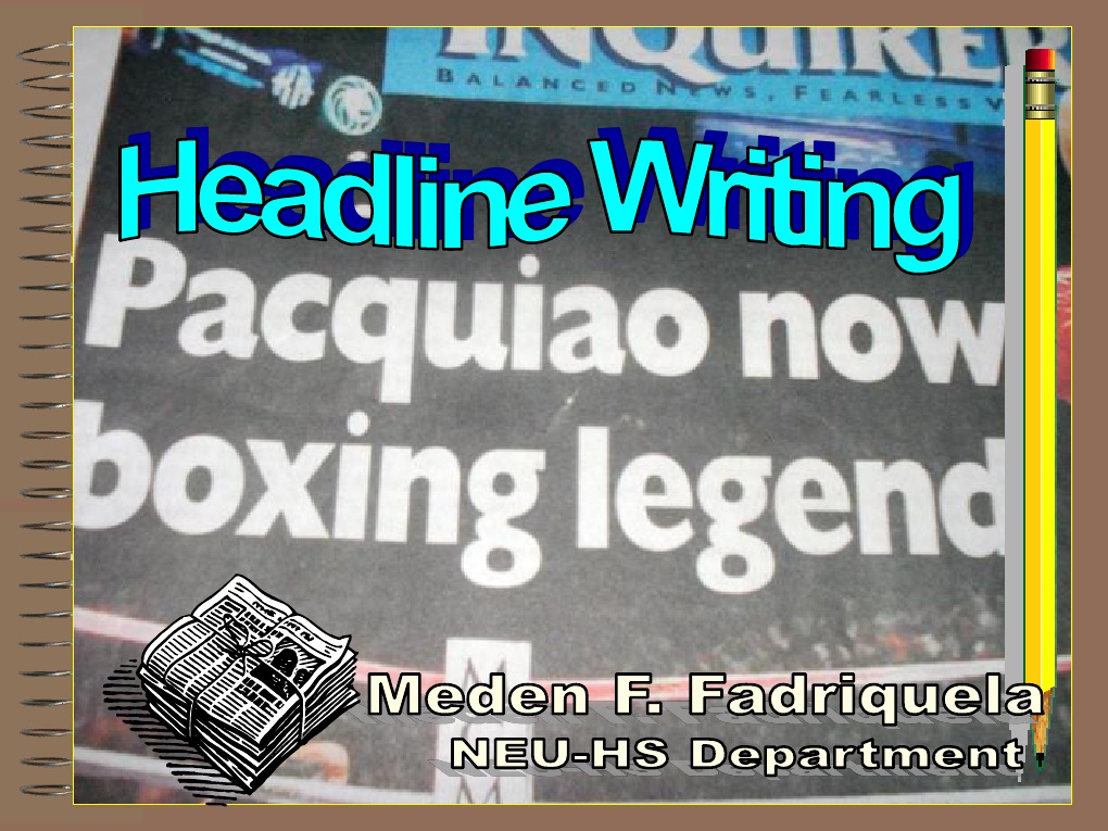 Headline Writing Essentials in Journalism | PDF | Grammatical Tense | Verb