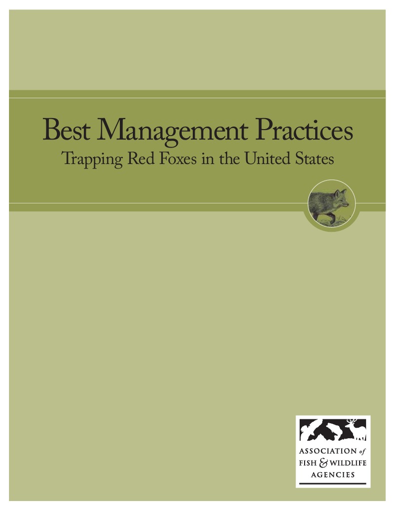 Best Management Practices Trapping Red Foxes in The United States | PDF ... Best Management Practices Trapping Red Foxes in The United States | PDF ...