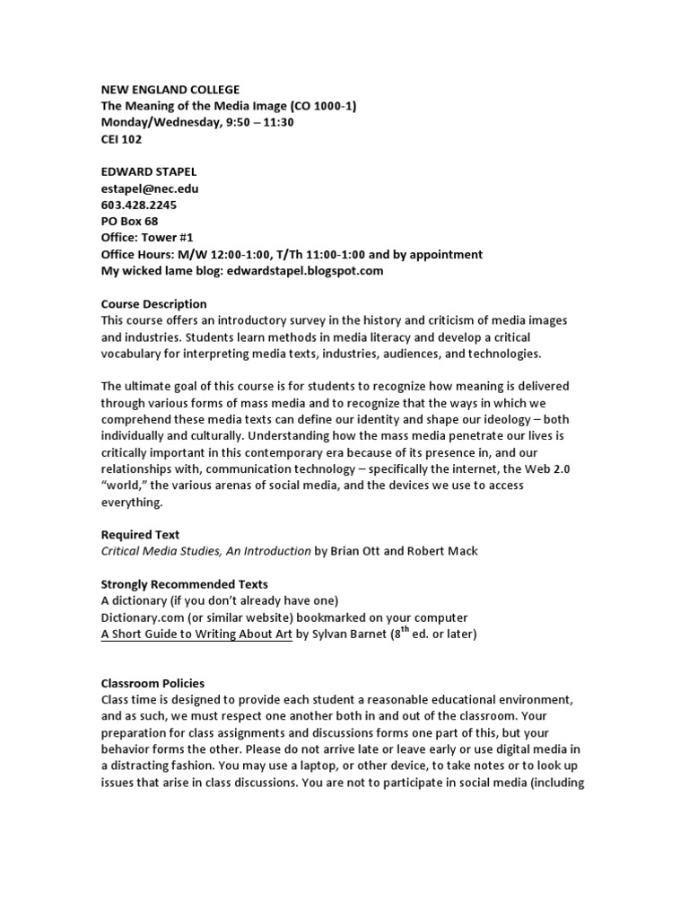 The Meaning of The Media Image | PDF | Communication | Cognition