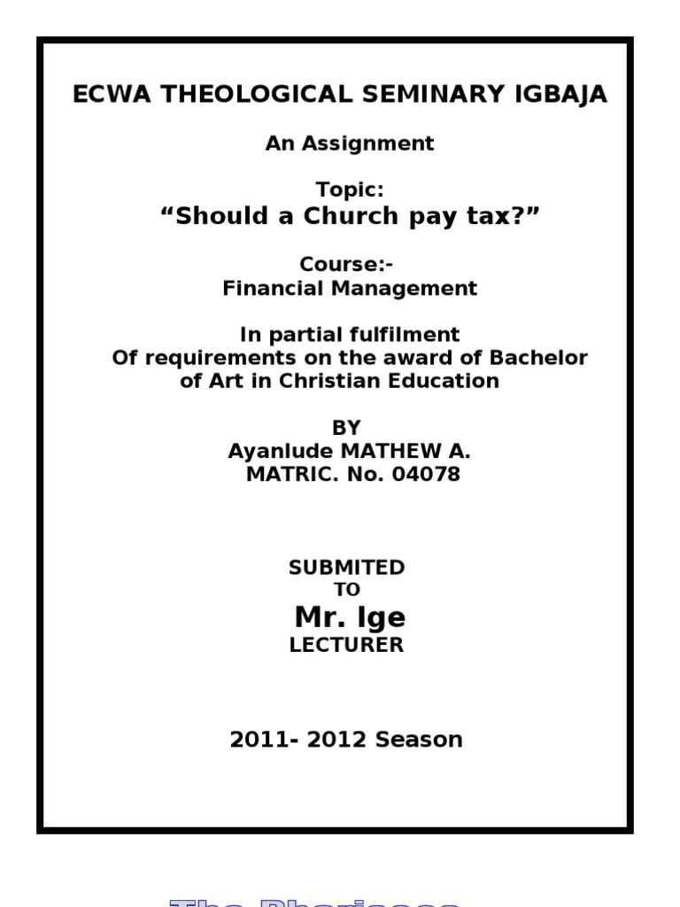 Ecwa Theological Seminary Igbaja: Mr. Ige | Download Free PDF ...