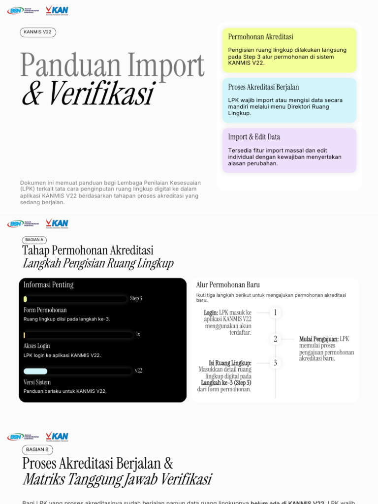 Panduan Import and Verifikasi | PDF