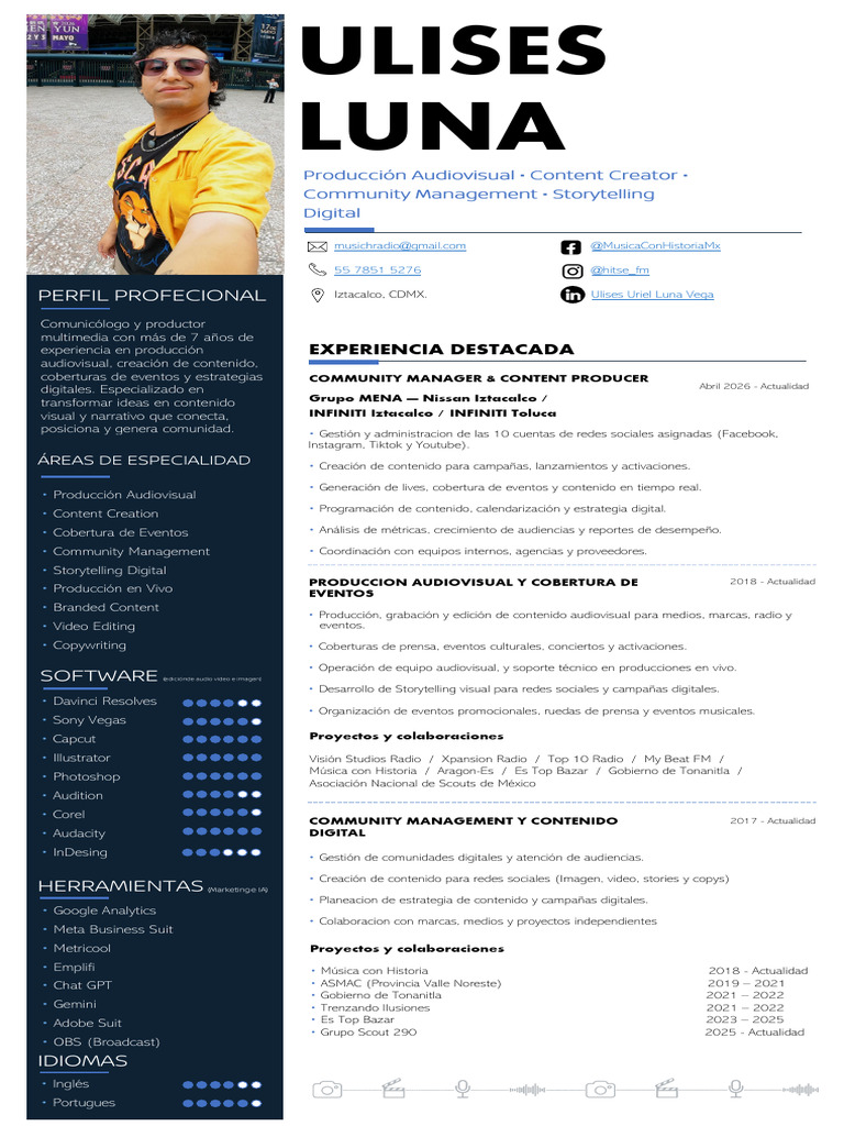 CV Uli 2026 v2 | PDF | Cuentacuentos | Red social