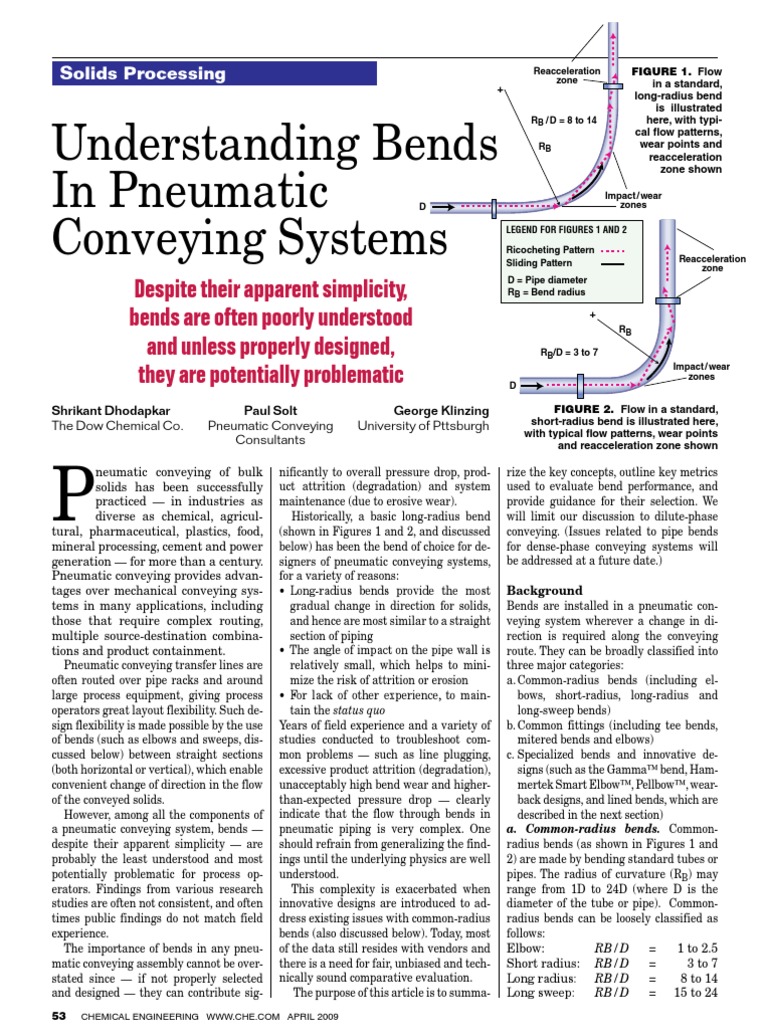 Conveying Bends Article Paul Solt | PDF | Wear | Erosion