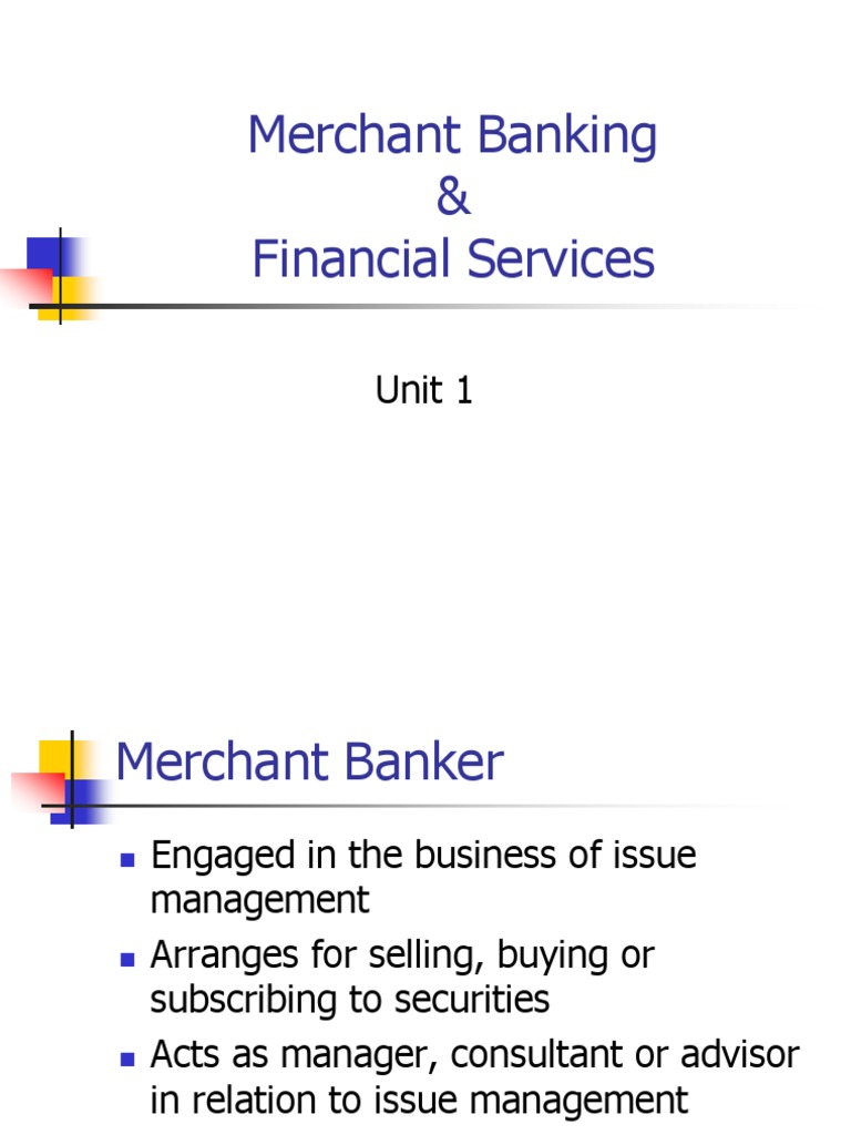 Merchant Banking Overview and Regulations | PDF | Dividend | Banks