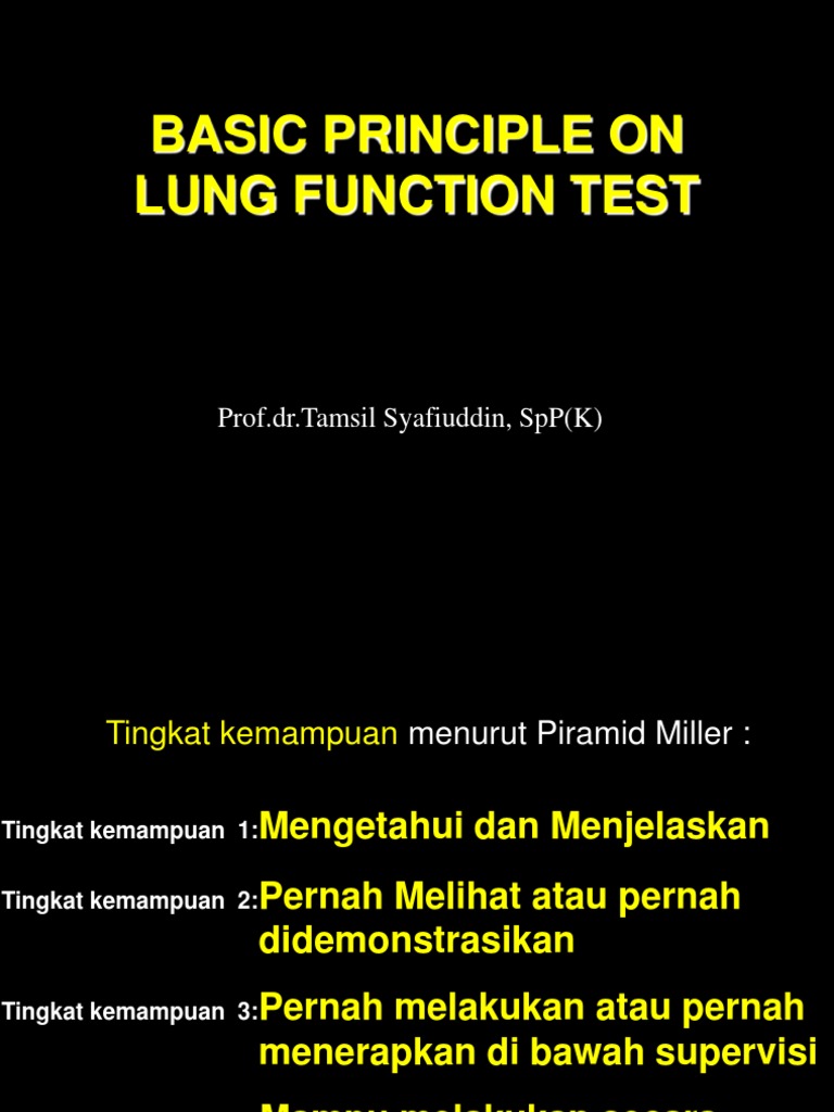 Dasar Faal Paru | PDF | Therapy | Medical Treatments