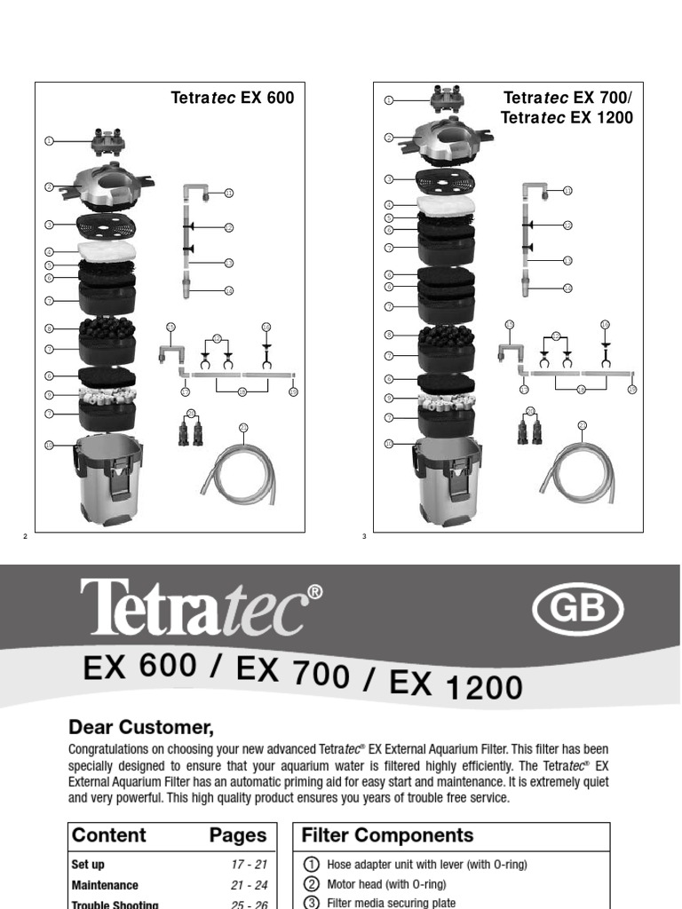 Tetratec Manual | PDF | Filtration | Valve