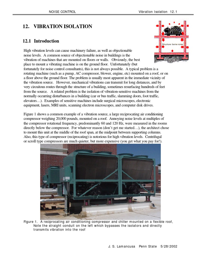 Vibration Isolation | PDF | Resonance | Machines