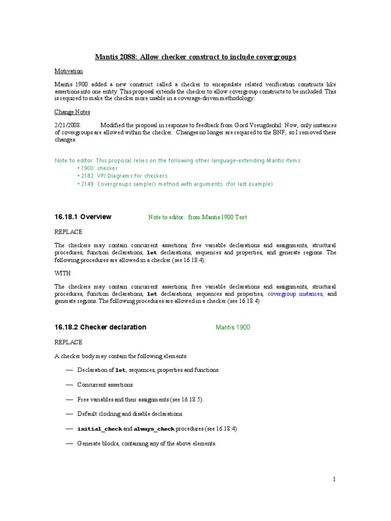 System Verilog Checker Construct Pdf Parameter Computer Programming Variable Computer