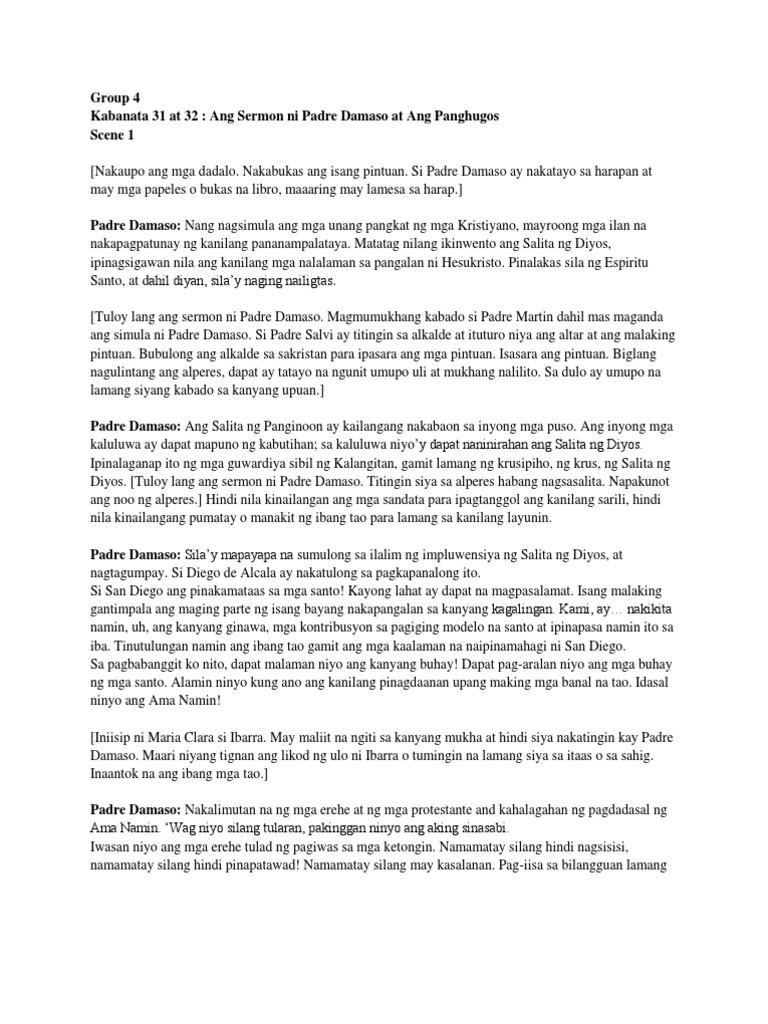 Kabanata 31 at 32 Noli Me Tangere | PDF