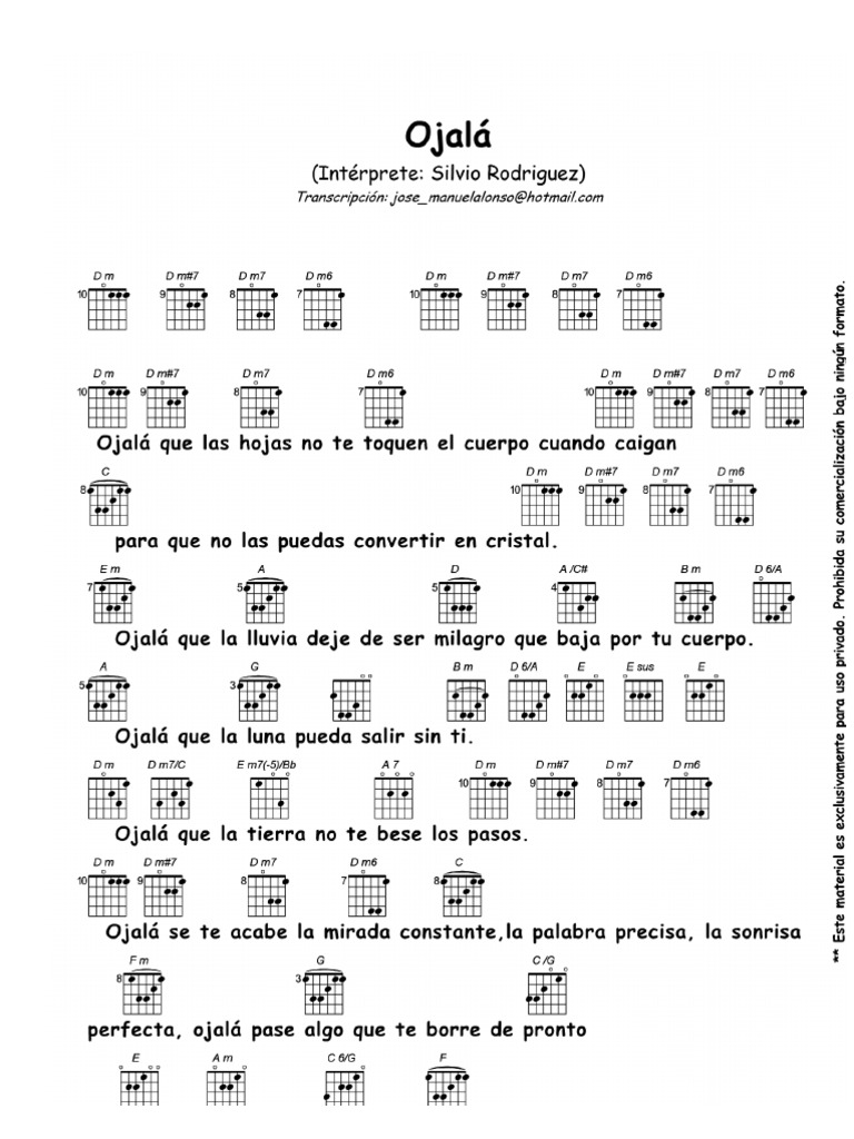 Ojalá, Silvio Rodriguez,