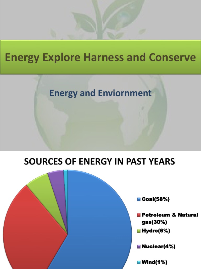 Energy Explore Harness and Conserve | PDF
