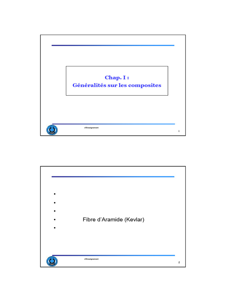 Chap#1.Généralités Sur Les Composites | PDF | Matériau composite ...