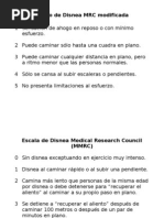 Escala MRC Modificada de Disnea | PDF