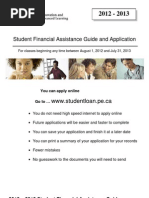 Manitoba Student Aid Application Guide | PDF | Student Financial Aid In ...