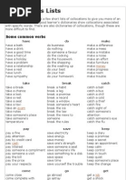 Collocation: 2500+ Collocations List From A-Z With Examples | PDF | Adverb | English Language