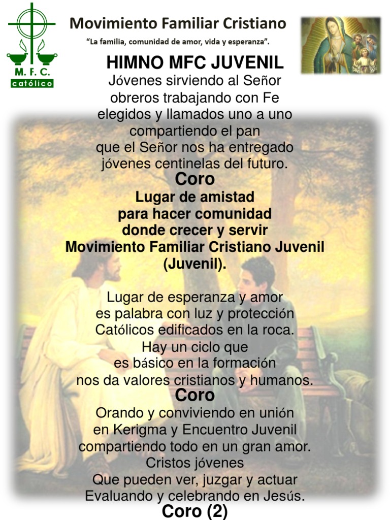Letra Himno MFC Juvenil | PDF | Religiones mediterráneas antiguas | Religión y creencia