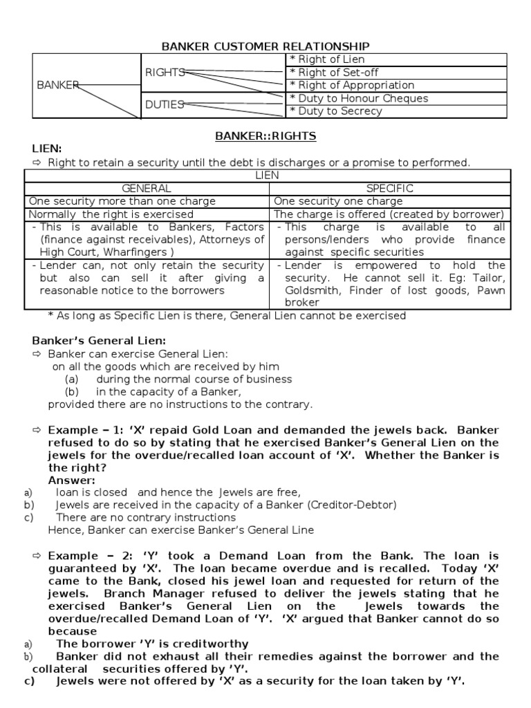 Banker Customer Relationship | PDF | Debits And Credits | Banks