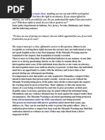 Miranda Rights in Tagalog and English | PDF