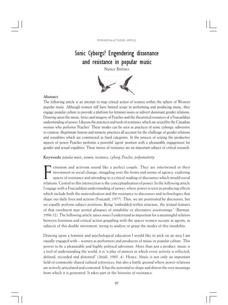 Nancy Böttner - Sonic Cyborgs? Engendering Dissonance and Resistance in ...