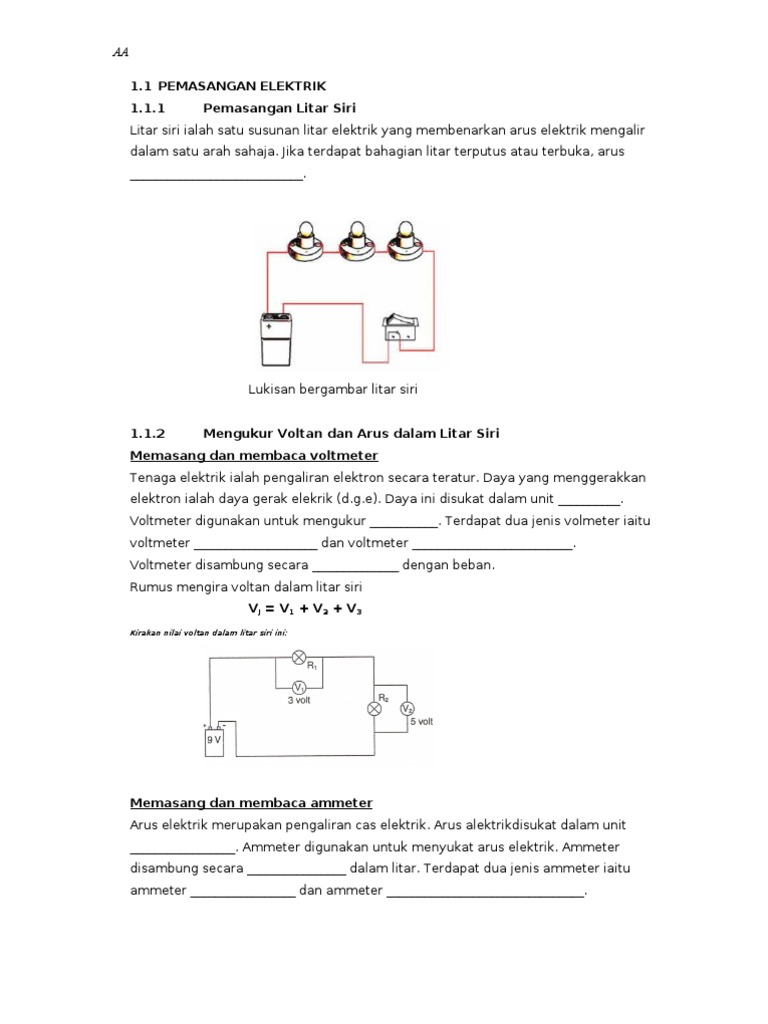 MODUL Elektrik Elektif T1 | PDF
