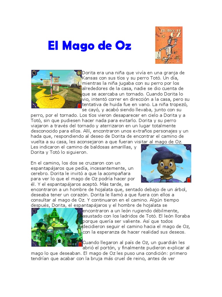 Cuento completo: El Mago de Oz | PDF