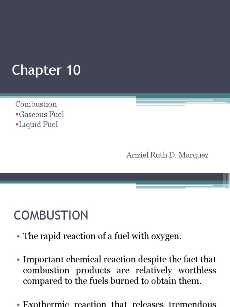 Combustion Gaseous Fuel Liquid Fuel | PDF | Combustion | Petroleum