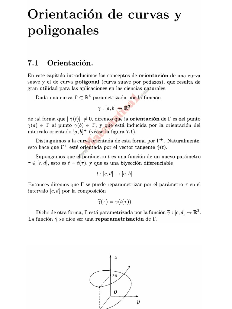 Orientación de Curvas | PDF | Curva | Vector Euclidiano