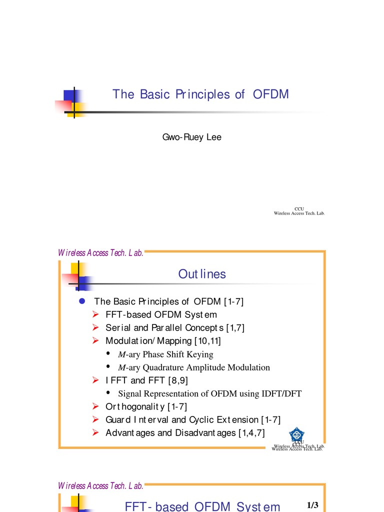 The Basic Principles of OFDM | PDF | Orthogonal Frequency Division ...