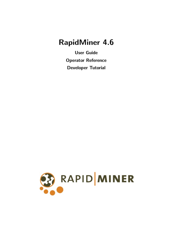 Rapidminer 4.6 Tutorial | PDF | Parameter (Computer Programming) | Data Mining