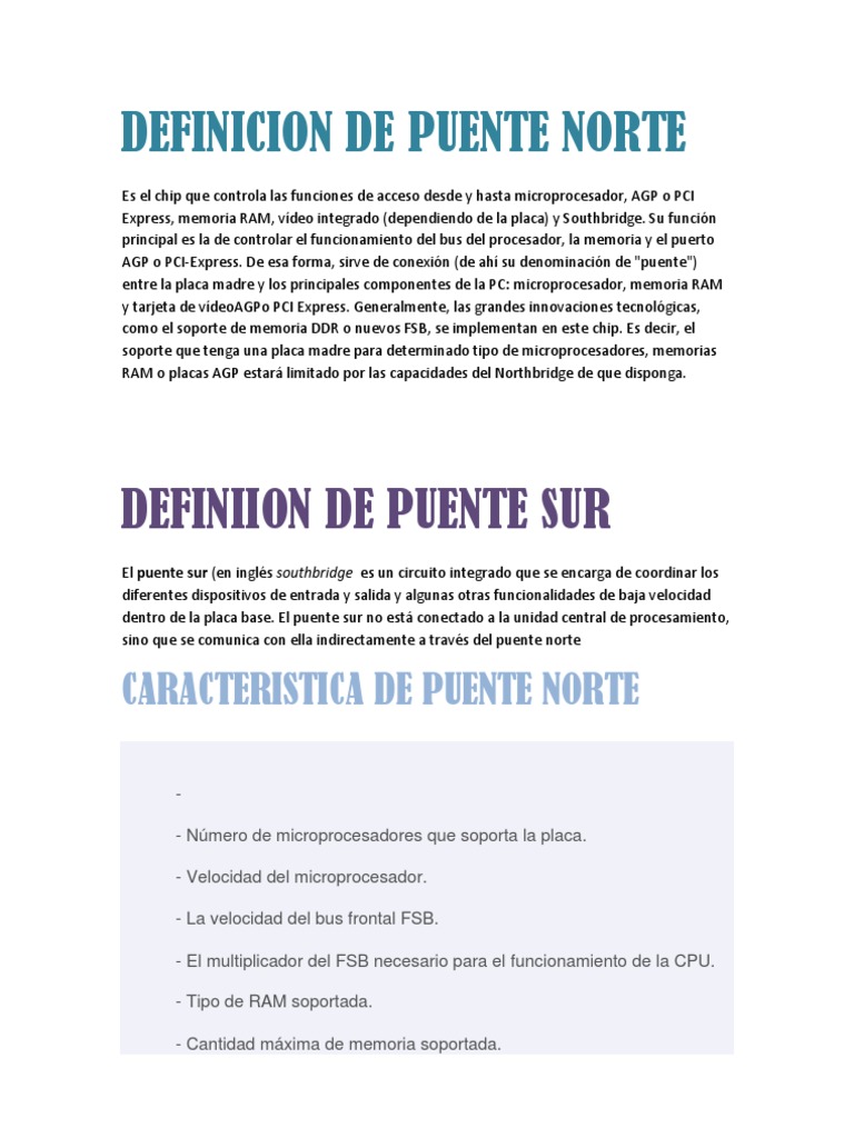 Definicion de Puente Norte | PDF | Electrónica digital | Ingeniería ...