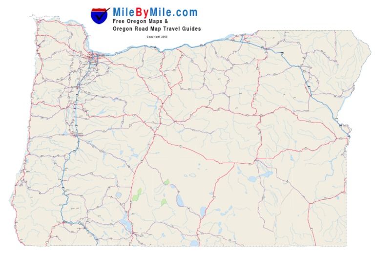 Oregon Road Map | PDF