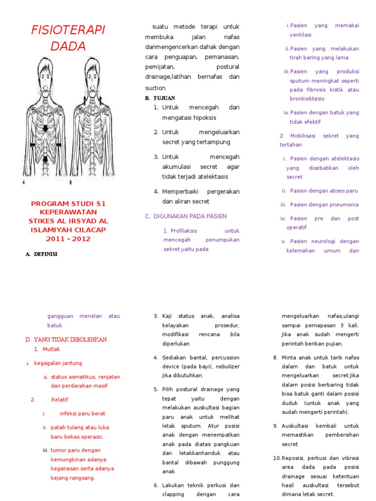 LEAFLET Fisioterapi Dada | PDF