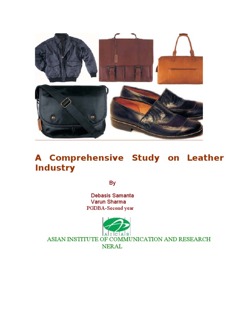 Leather Project Report | PDF | Leather | Economies