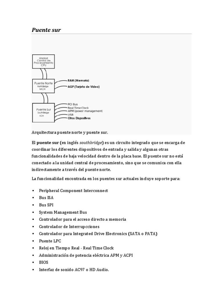 Puente Norte y Puente Sur 1 | PDF | Diseño electronico | Compatibles ...