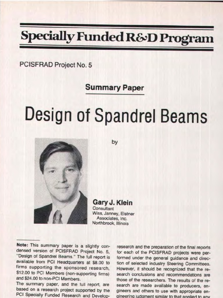 Spandrel Beam Design Insights | PDF | Strength Of Materials | Beam ...