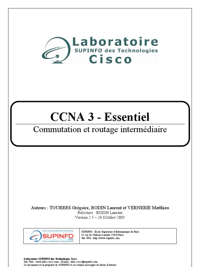 CCNA 3 Essentiel | PDF | Adresse IP | Protocoles Internet